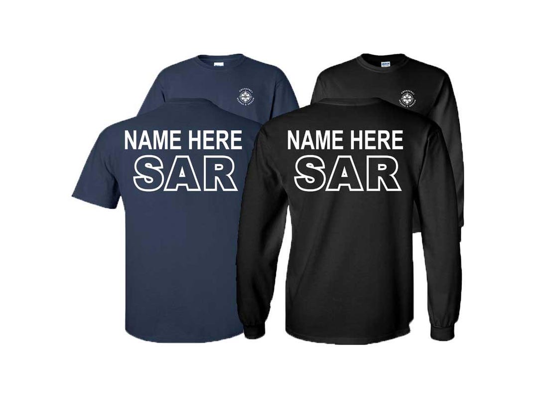 Custom Search and Rescue T-shirt or Long Sleeve, SAR - Etsy