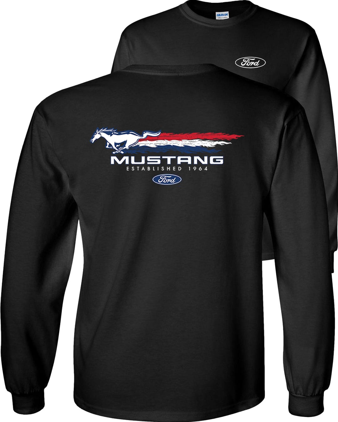 Mustang Flames Established 1964 Ford Long Sleeve - Etsy