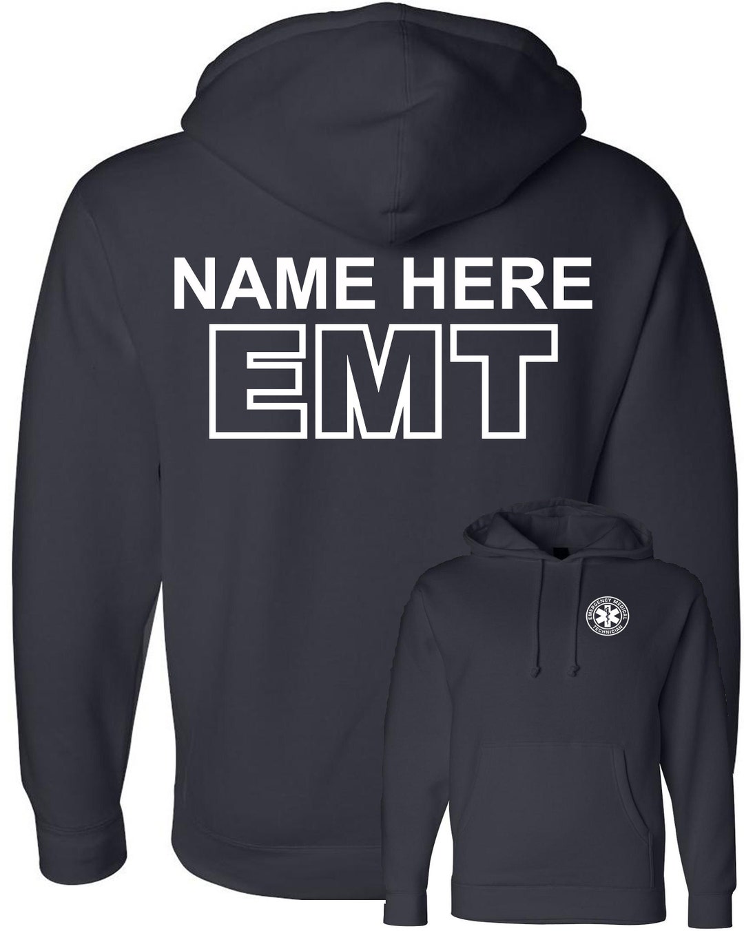 Custom EMT Hoodie, Emergency Medical Technician, Personalized ...