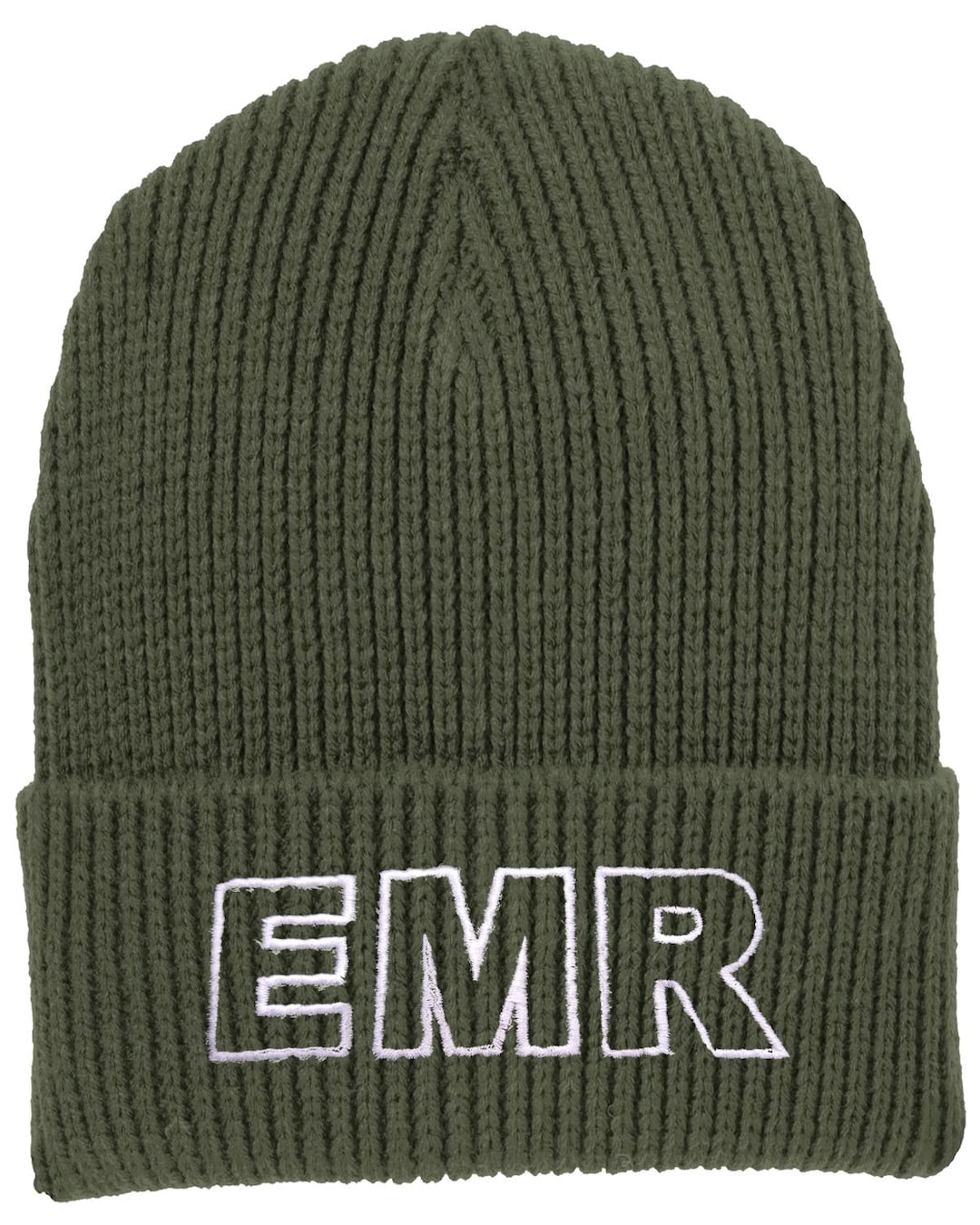 EMR Beanie, Emergency Medical Responder Knit Cuffed Beanie Embroidered ...