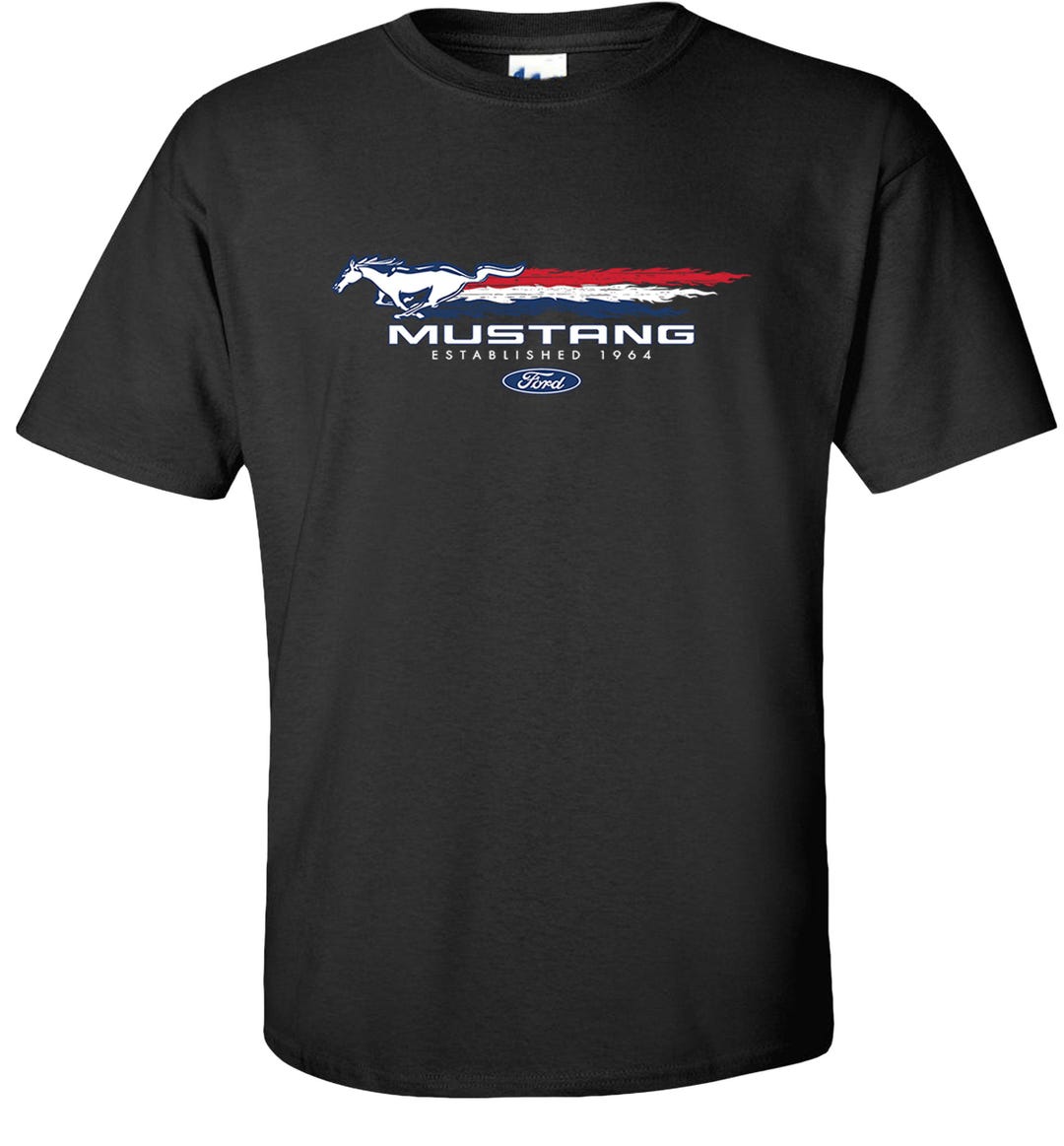 Mustang Flames Established 1964 Ford T-shirt on FRONT - Etsy