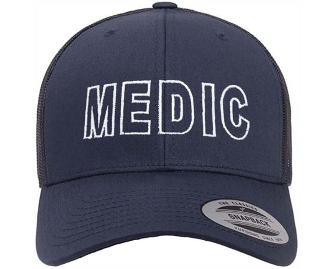 Medic Trucker Hat, Embroidered Reflective - Etsy