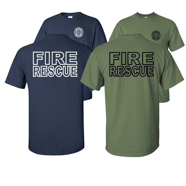 Fire Rescue Men's T Shirts - Etsy