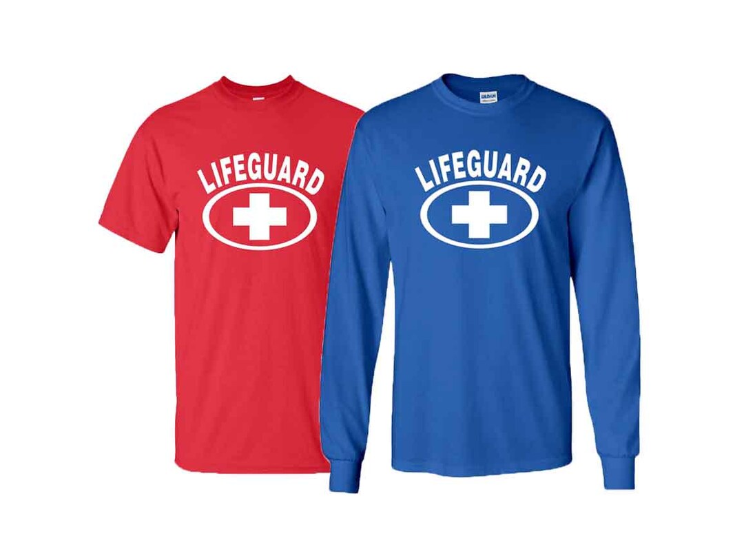 Life Guard T-shirt or Long Sleeve, Lifeguard Cross - Etsy
