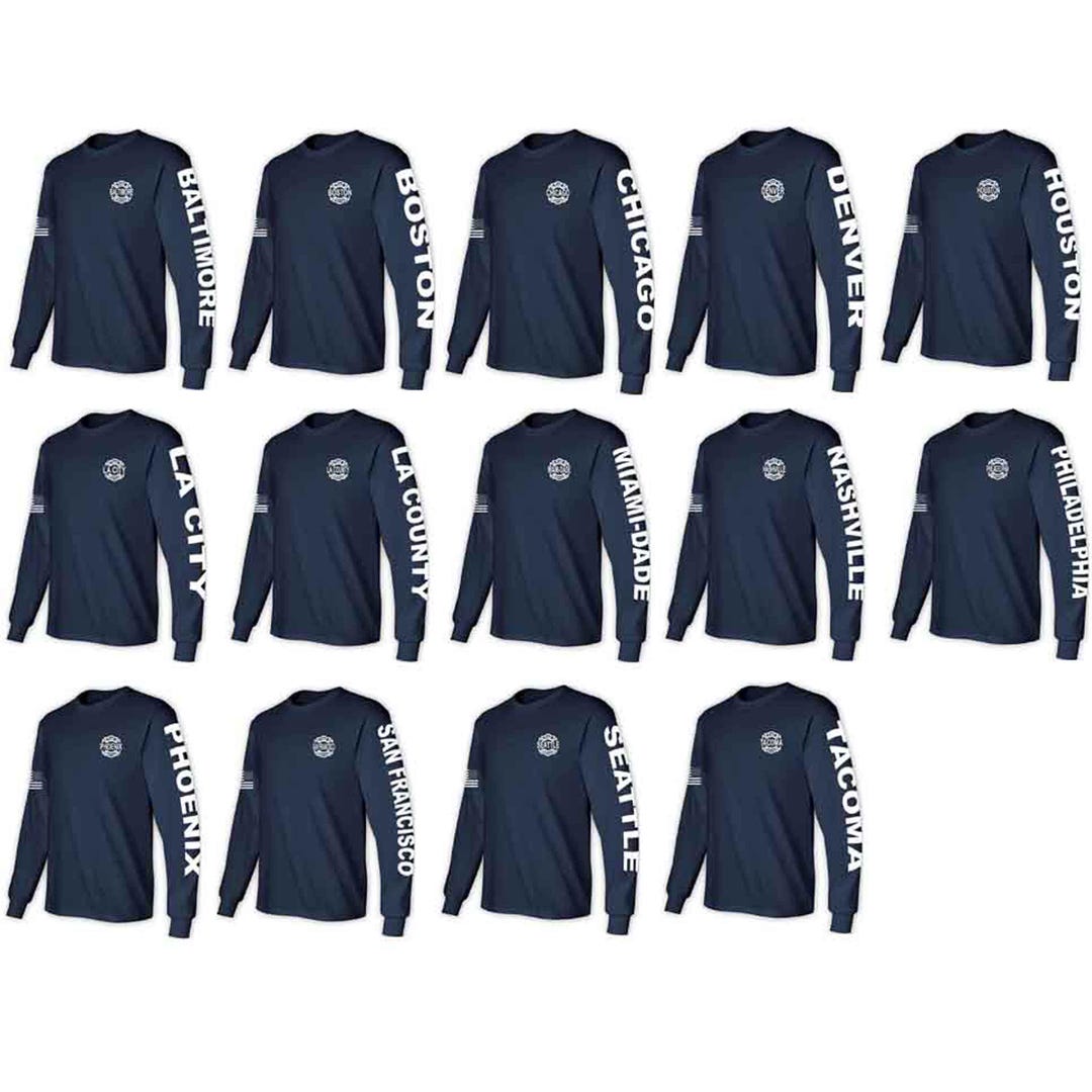 LA County Fire Rescue Long Sleeve Cities: Boston Denver Nashville ...