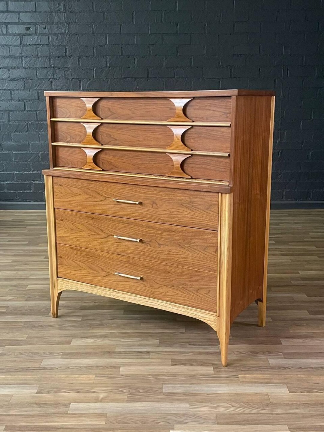 Mid-century Modern Two-tone Highboy Dresser by Kent Coffey, C.1960’s - Etsy