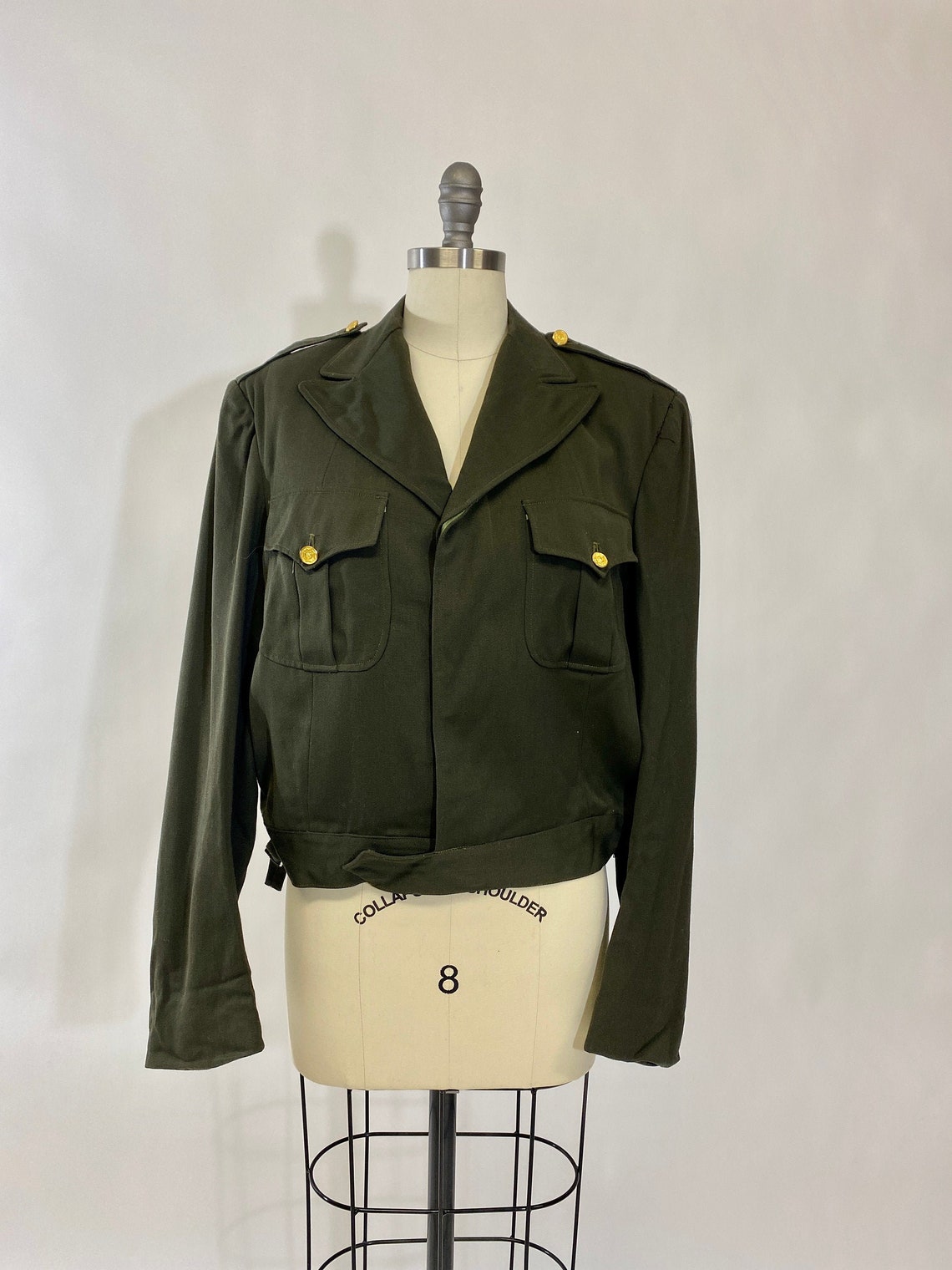 Vintage USA Military Ike Style Jacket for Veterans of Foreign | Etsy