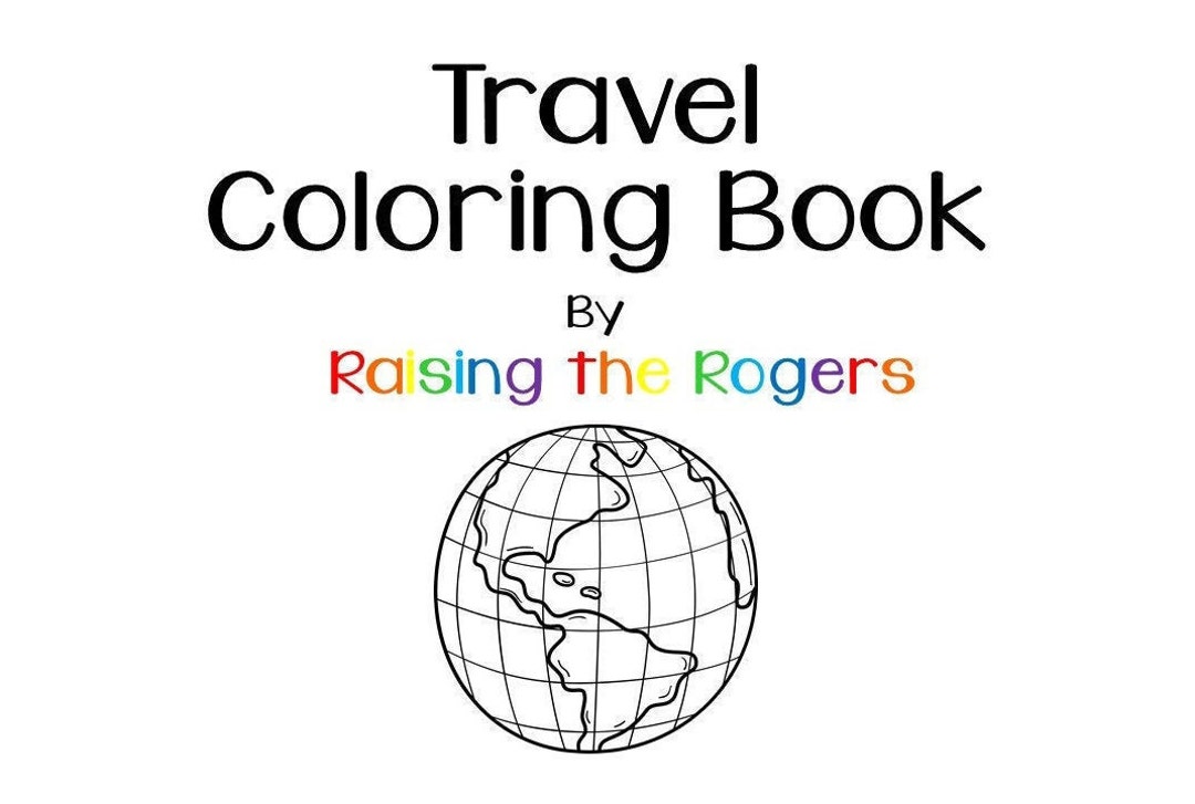 Travel Coloring Book - Etsy