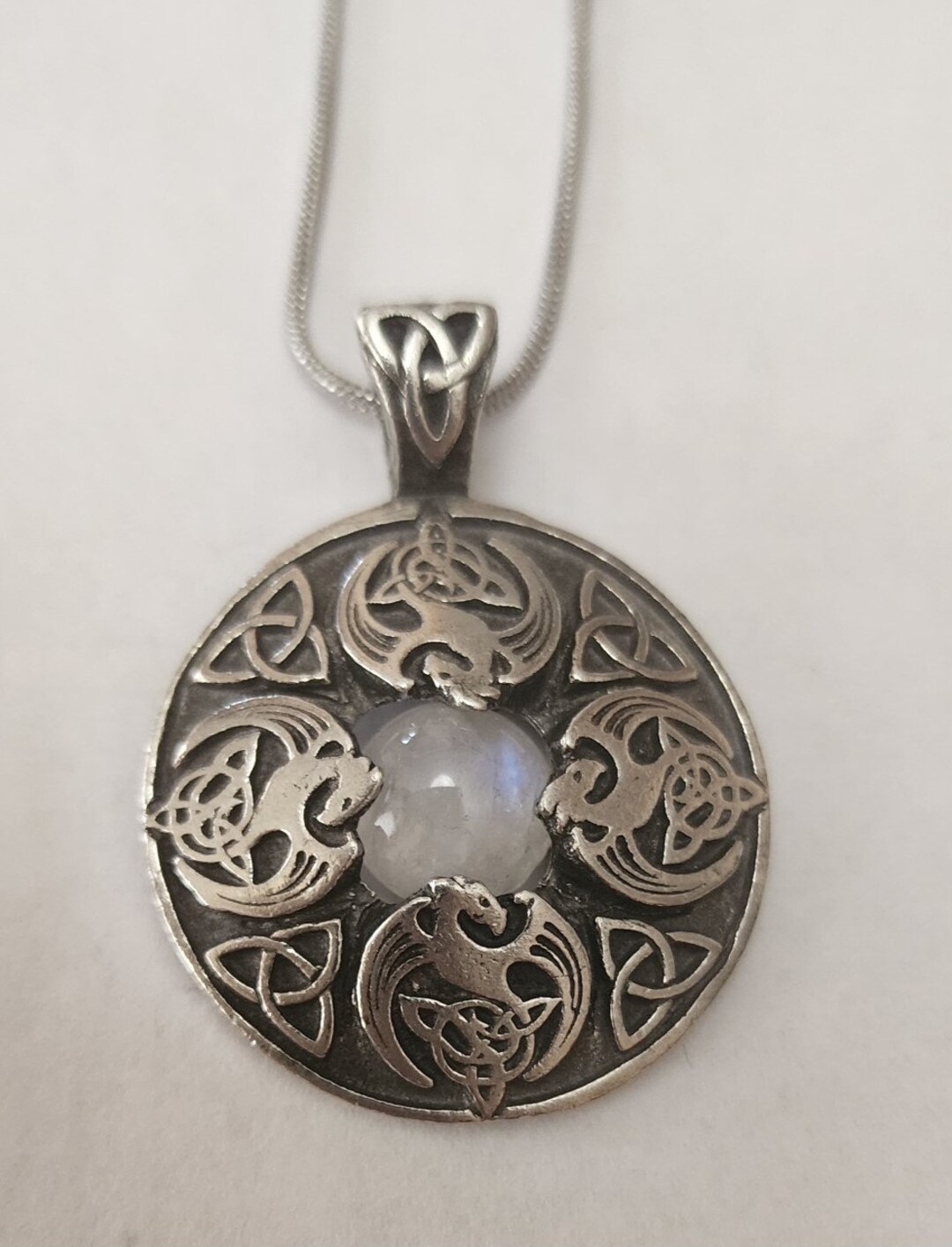 Avalon Blessings Pendant courage to This Woman Pewter Pendant Dragon ...