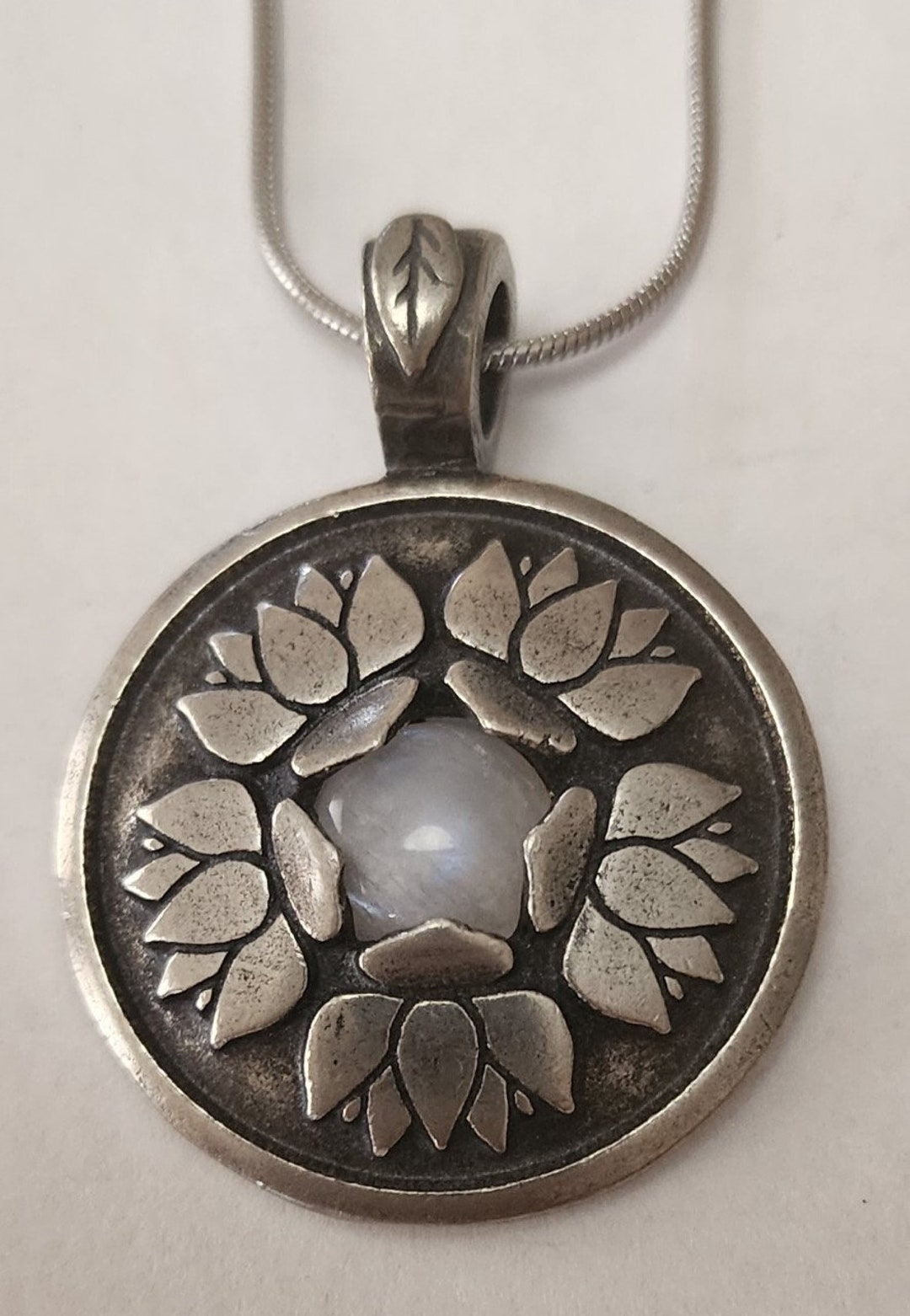Avalon Blessings Pendant healing to This Woman Pewter Pendant Lotus W ...