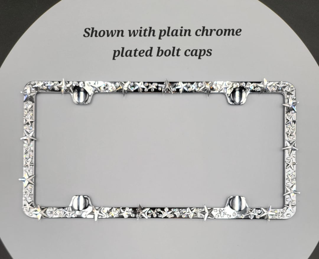Rhinestone Star License Plate Frame: Swarovski Crystal Bling Car ...