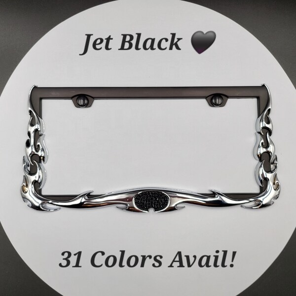 Chrome Car Plate Frame - Etsy