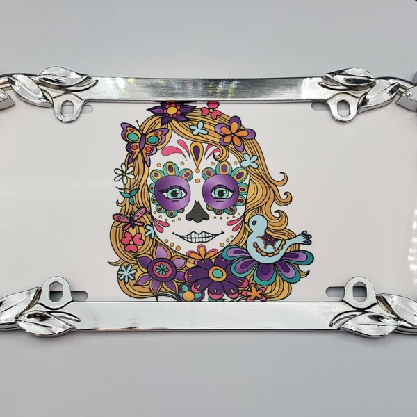 Skull Front License Plate - Etsy
