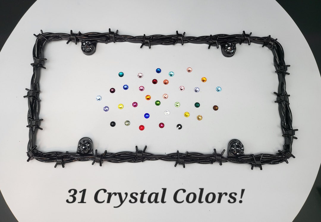 PROFESSIONALLY PAINTED Gloss Black Heavy Duty Metal Barbed Wire Car ...