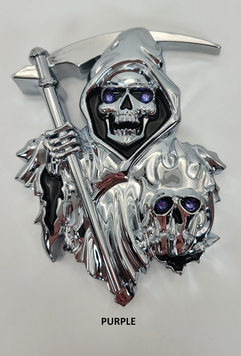 READY TO SHIP Grim Reaper 3D Decal Car Truck Emblem Badge With - Etsy