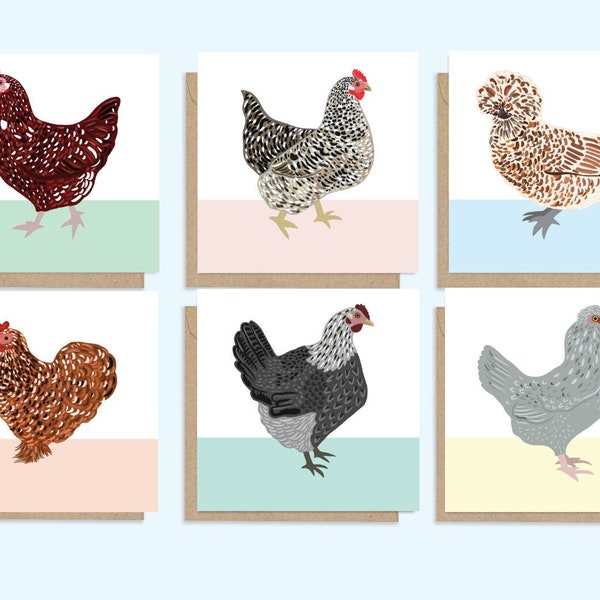 Chicken Card - Etsy