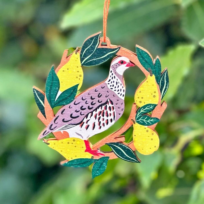 Partridge and Pear - Etsy