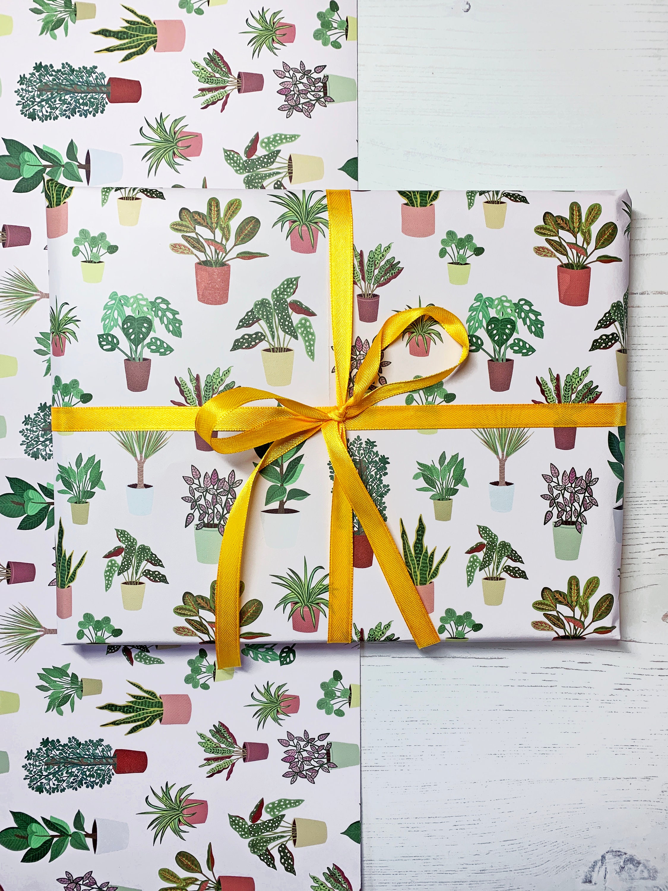 House Plant Wrapping Paper, House Plant Paper, Plants gift sold by ...