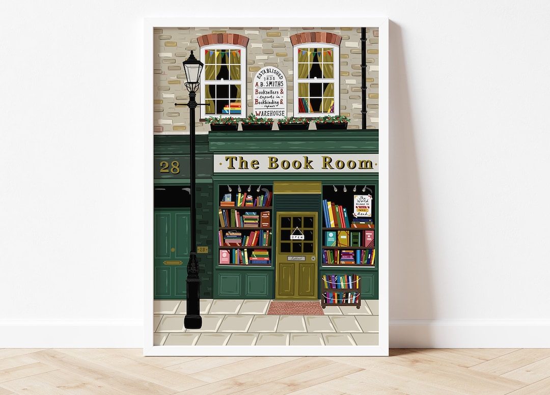 Book Shop Print, Reading Print, Book Room Poster, Reading Lovers Print ...