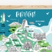 Devon Map, Illustrated Map, Devon Gifts, Map of Devon, Devon Art, Devon ...