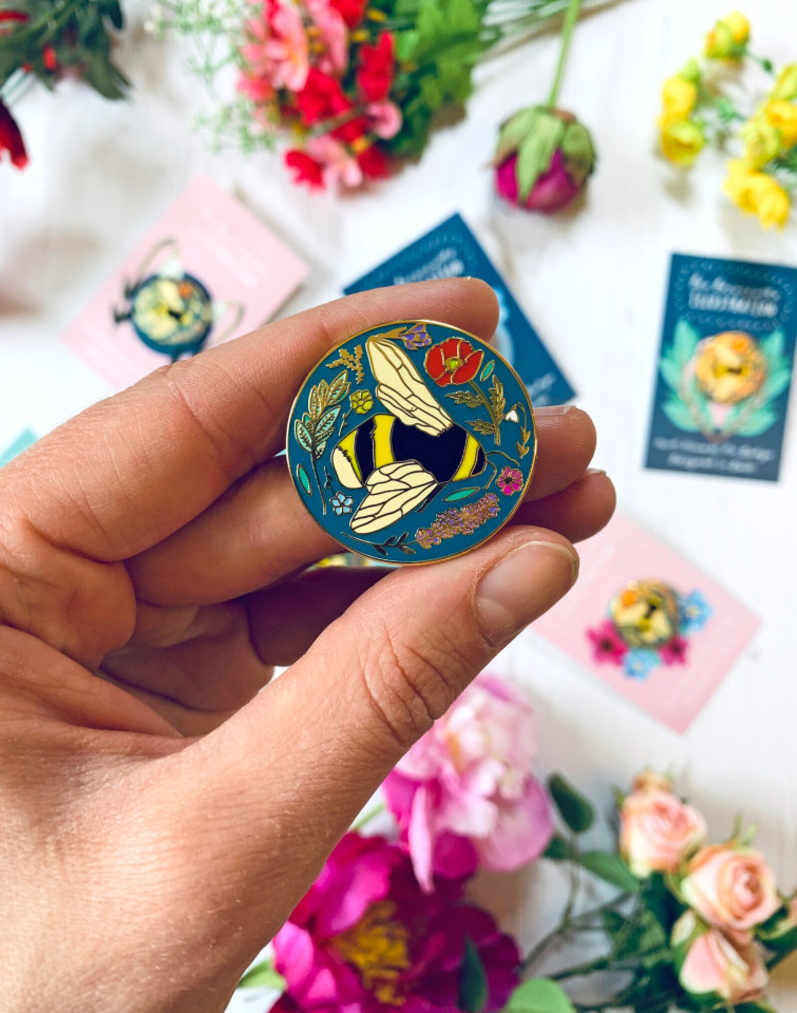 Bumble Bee Enamel Pin Badge Save the Bees Enamel Pin Hard | Etsy