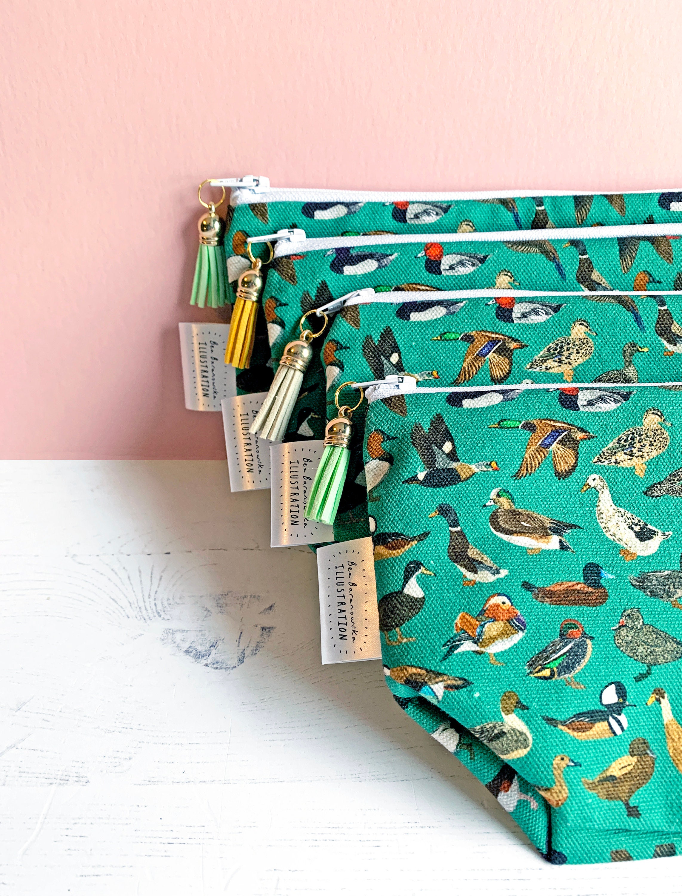 Duck print Wash bag Duck make up bag Duck pencil case Duck | Etsy