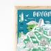 Devon Map, Illustrated Map, Devon Gifts, Map of Devon, Devon Art, Devon ...