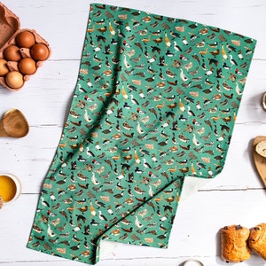 Ducks Print Tea Towel Duck Tea Towel Duck Kitchenware Farm - Etsy UK