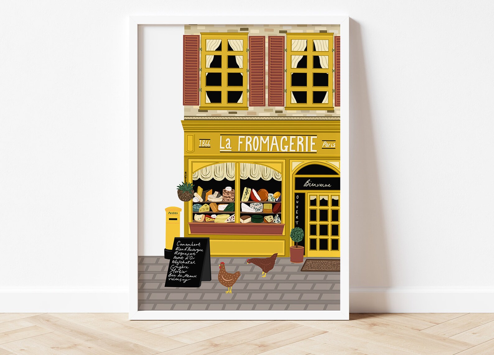 Set of 3 French Shop Front Prints, Cute French Art, Bakery Print ...