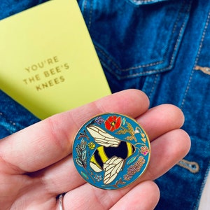 Bumble Bee Enamel Pin Badge, Save the Bees, Enamel Pin, Hard Enamel ...