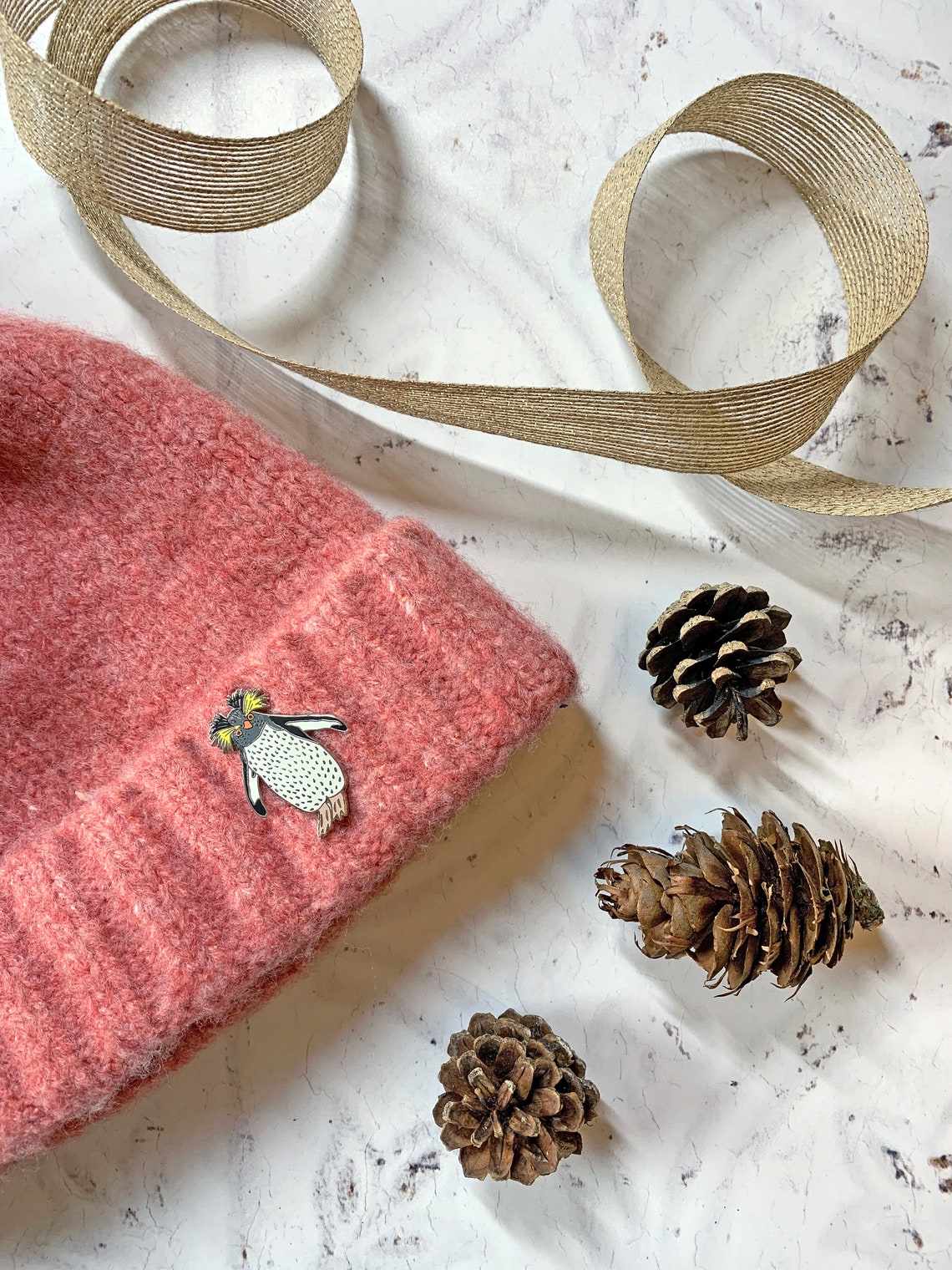 Penguin Enamel Pin Badge Rockhopper Penguin Pin Enamel Pin | Etsy