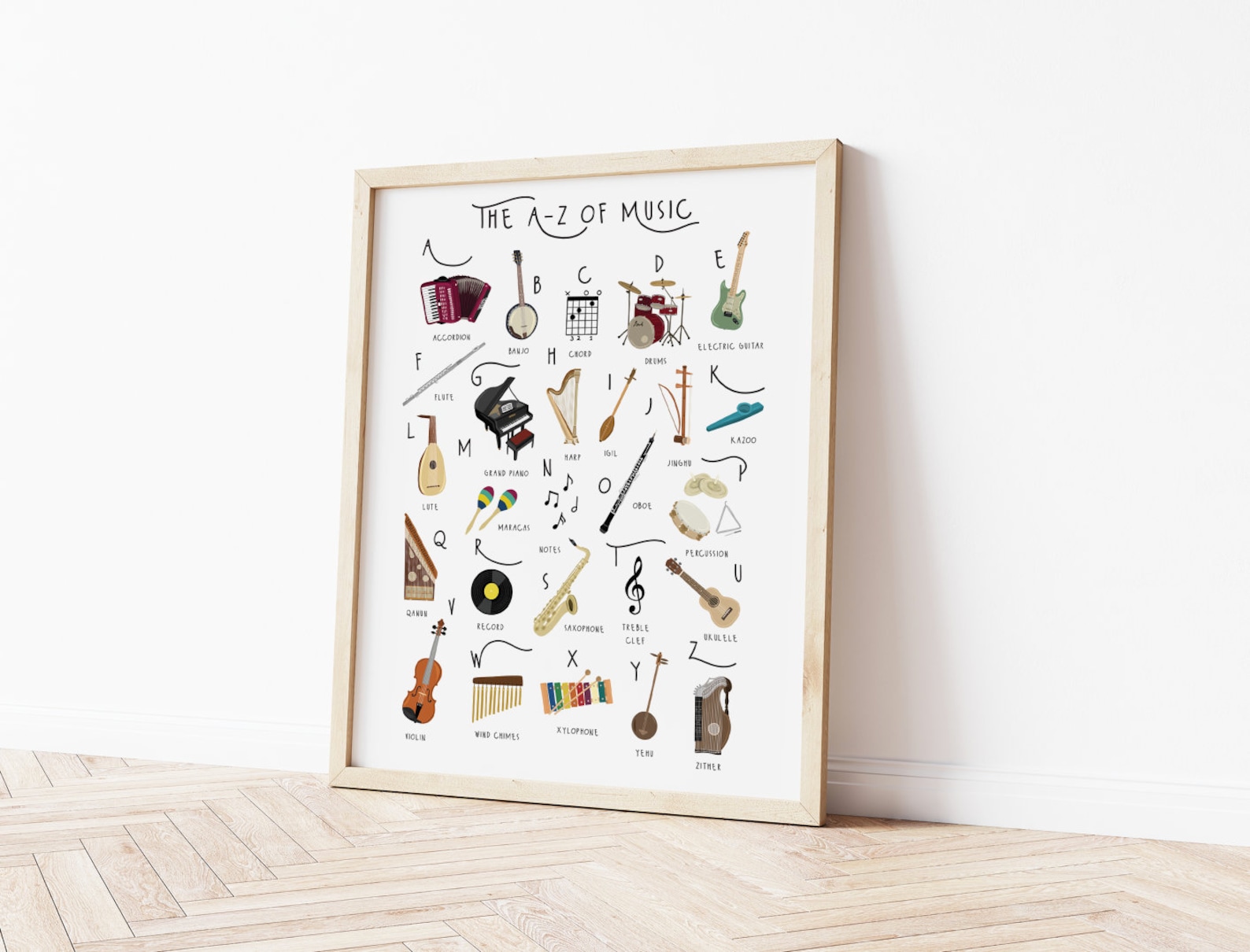 A-Z of Music Poster Musical Alphabet Alphabet Print Music - Etsy UK