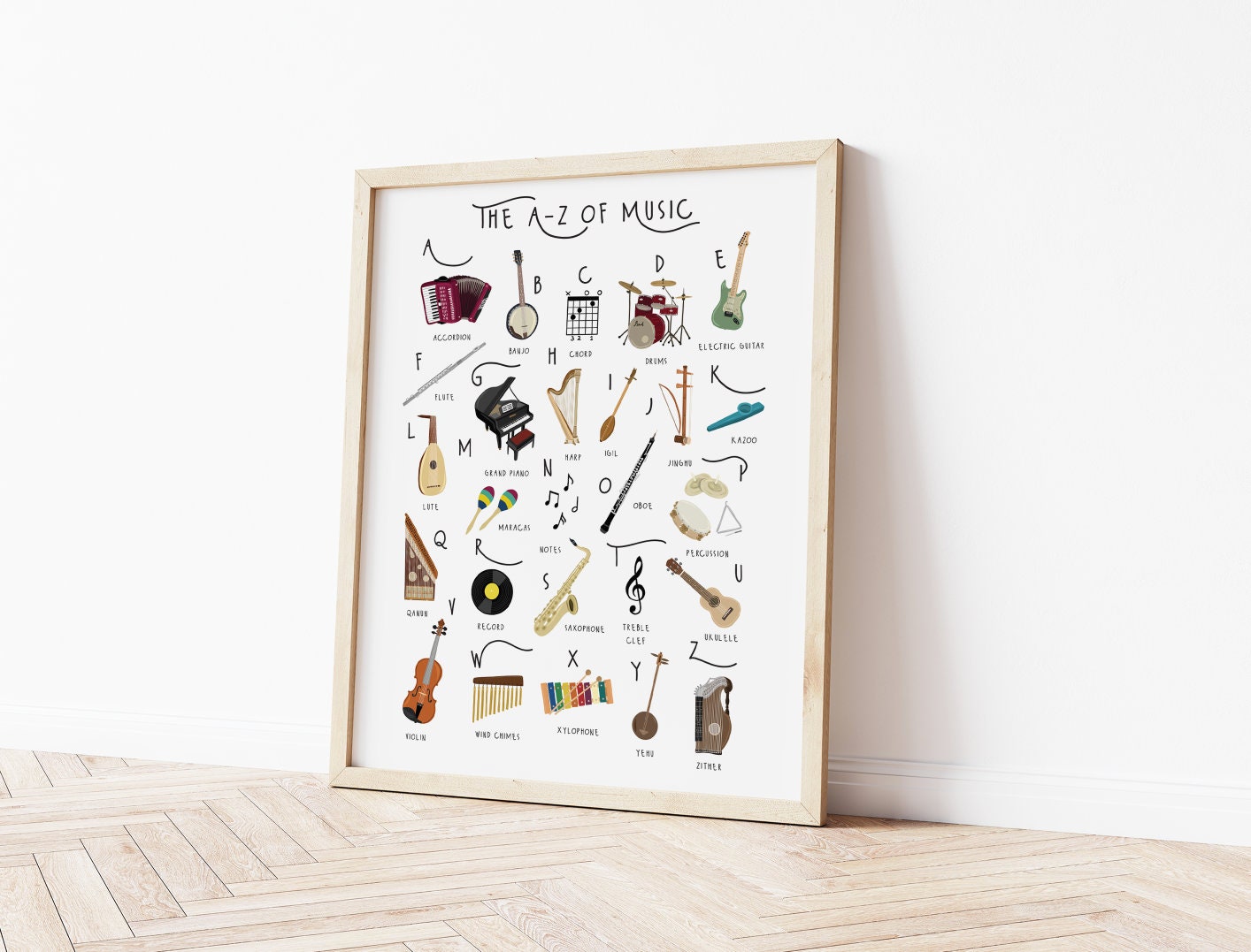 A-Z of Music Poster Musical Alphabet Alphabet Print Music - Etsy UK