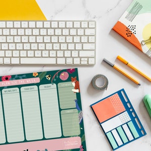 A4 Weekly Planner, Undated Planner, Desk Planner, Weekly Planner, A4 ...