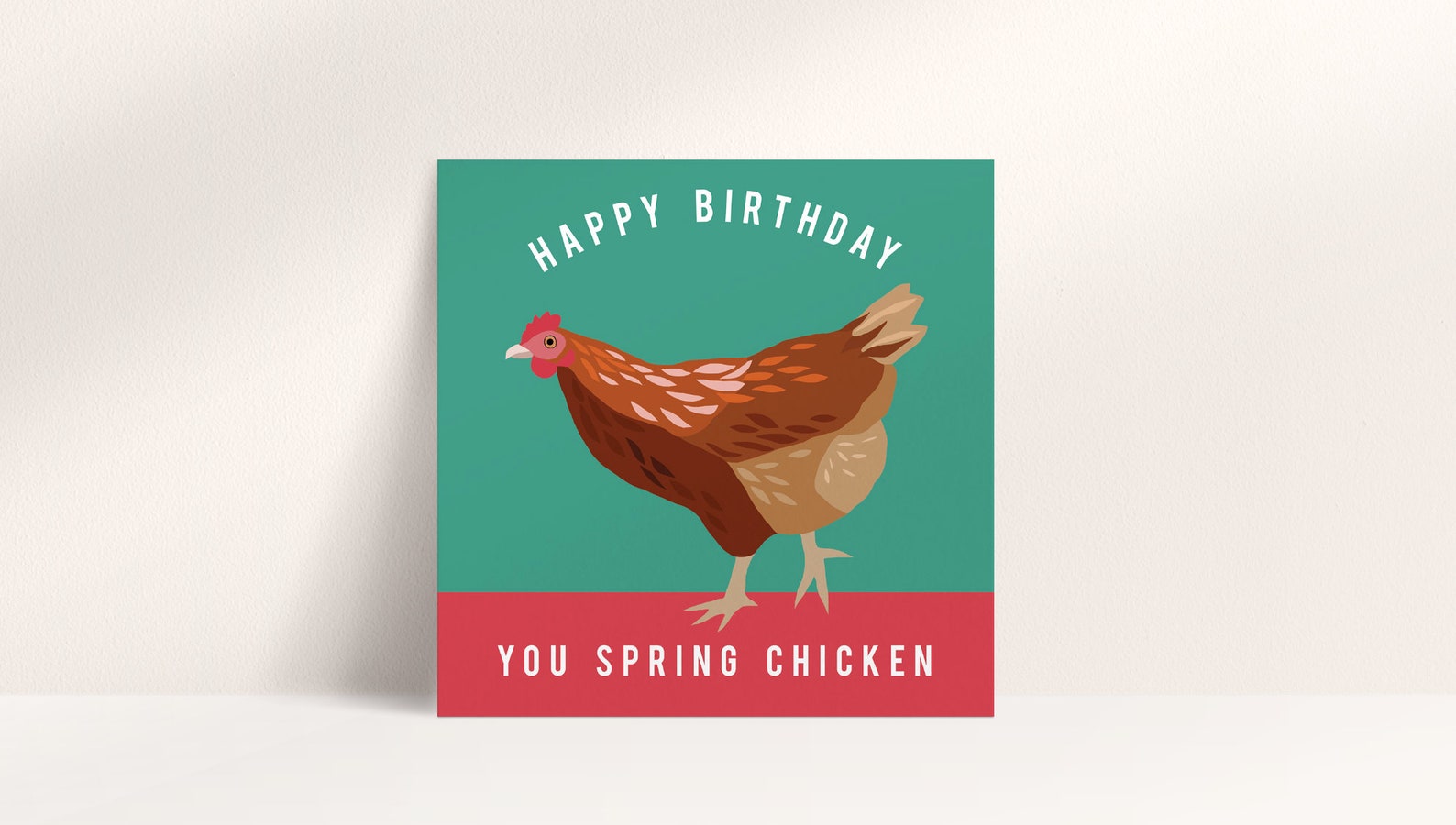 Funny Birthday Card Spring Chicken Birthday Card Happy | Etsy