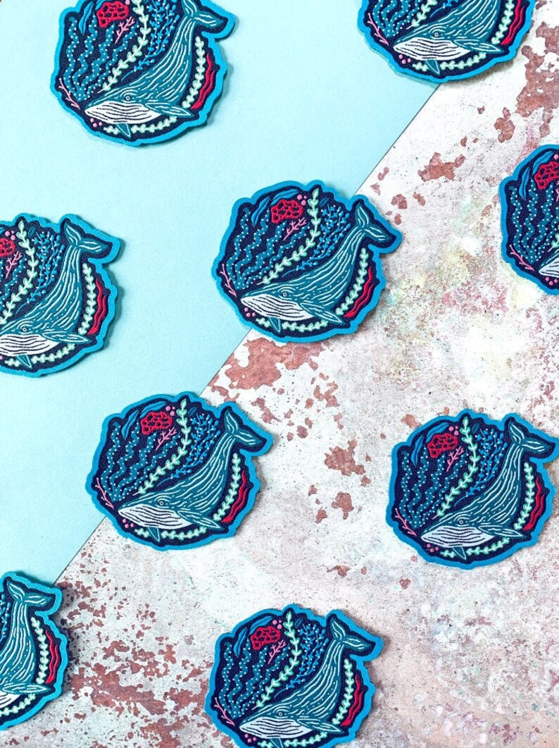 Whale Embroidered Patch Save the Whales Environmental Patch - Etsy UK