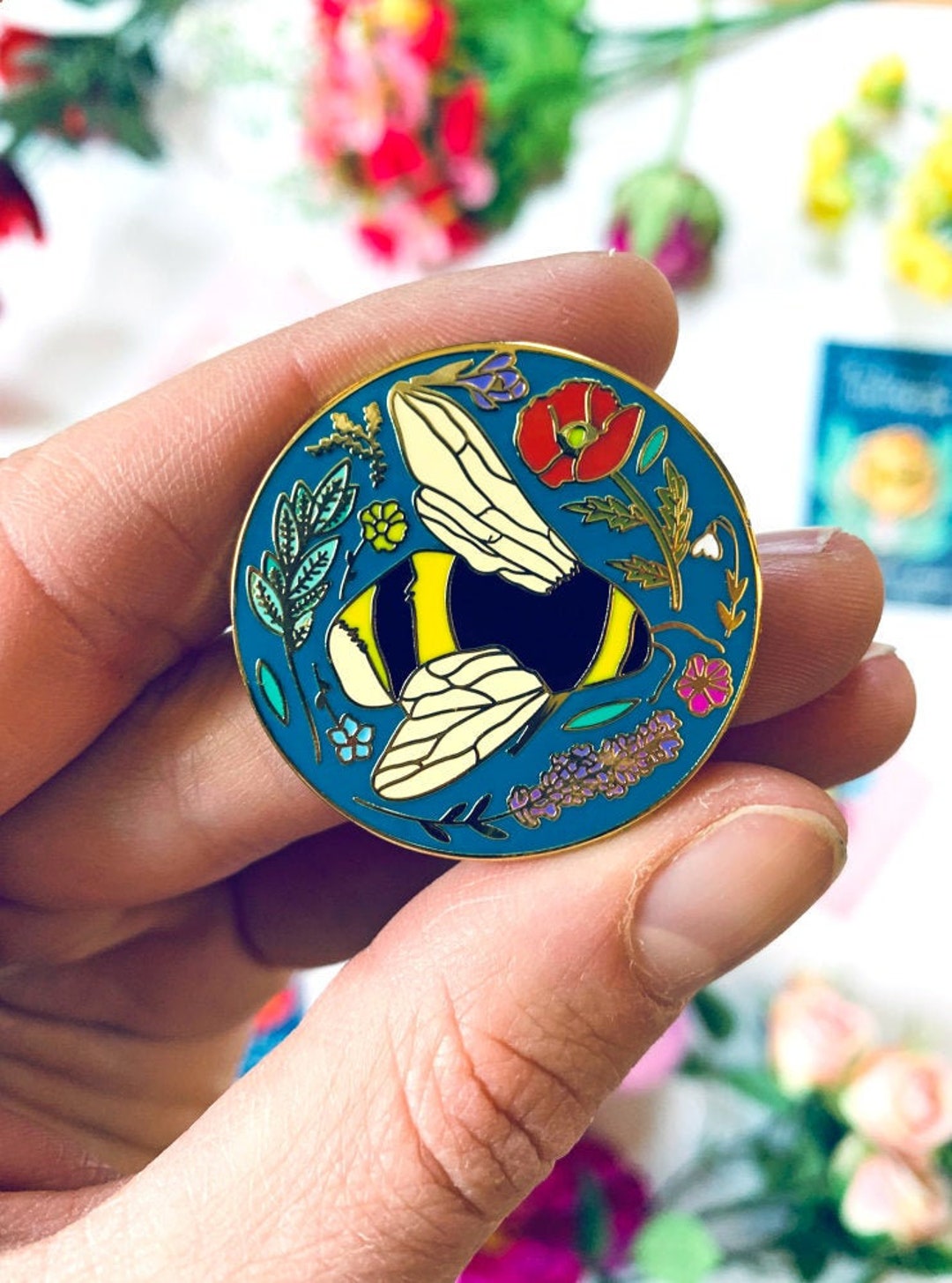 Bumble Bee Enamel Pin Badge, Save the Bees, Enamel Pin, Hard Enamel ...