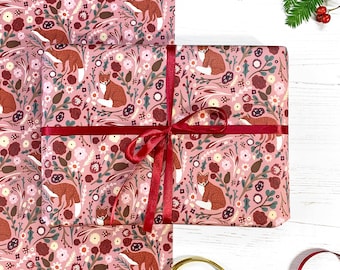Fox Gift Wrap | Etsy