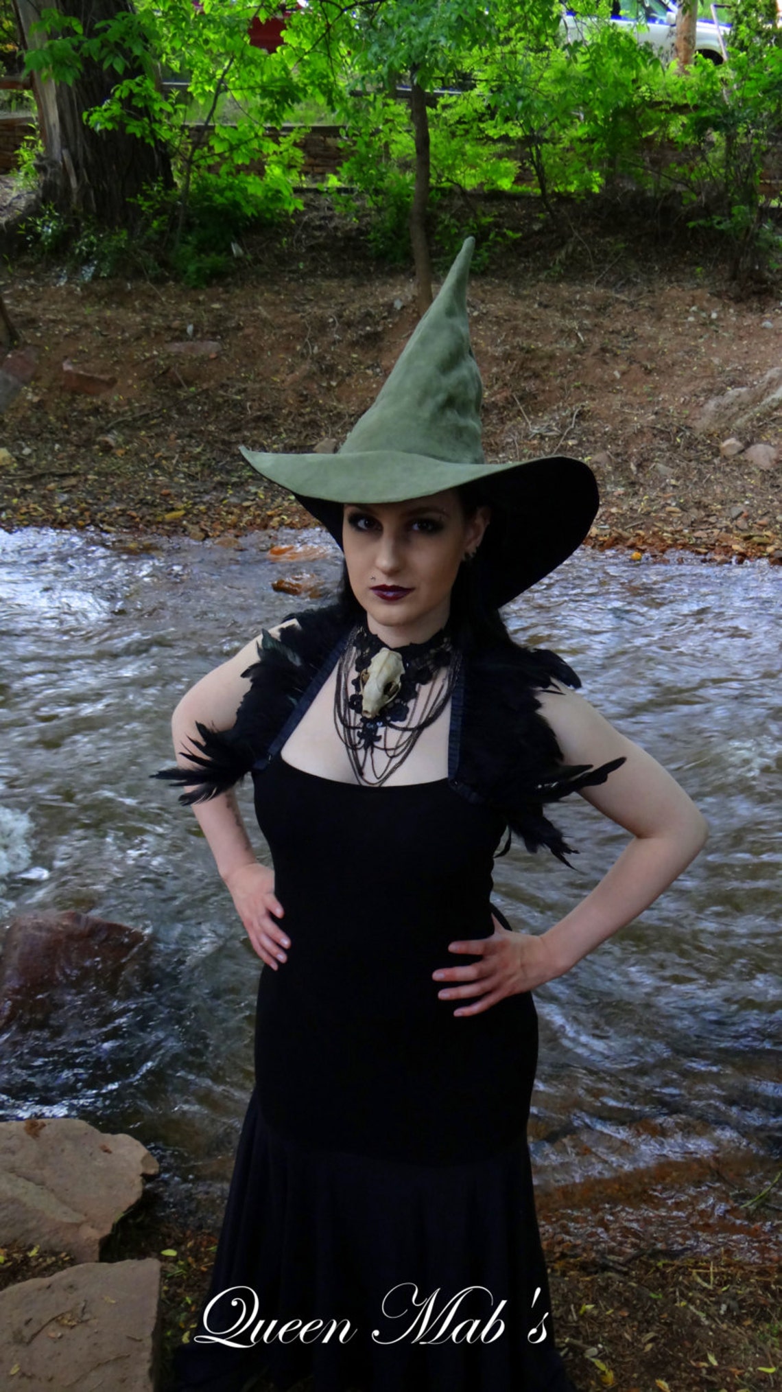The Sage Witch or Wizard Sage Suede Witch or Wizard Hat - Etsy