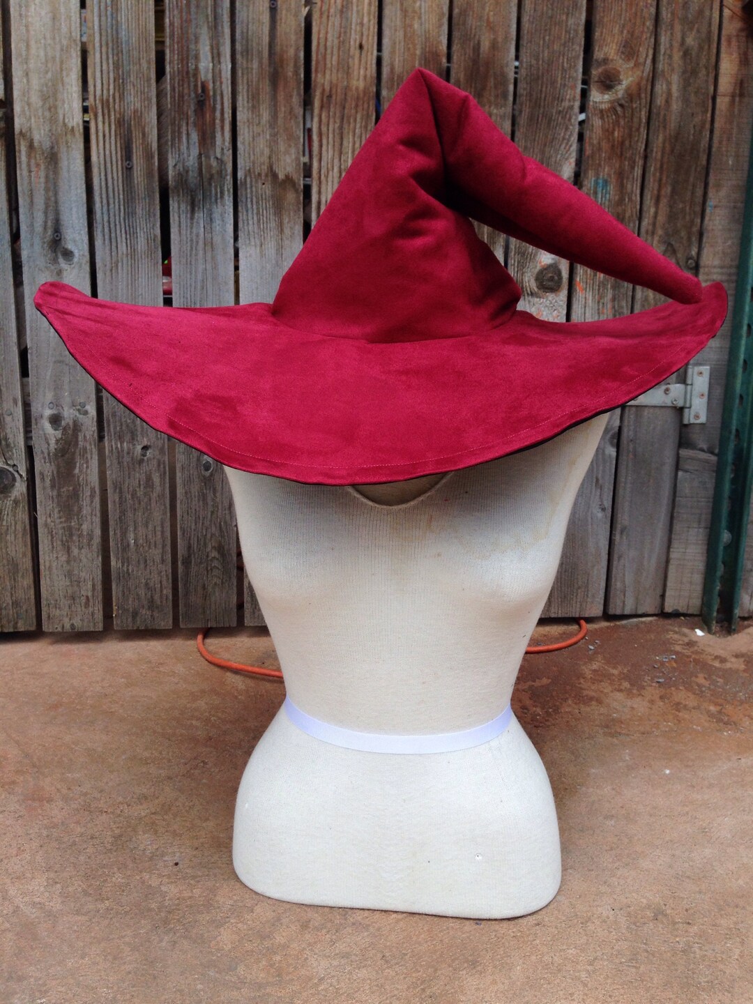 Extra Large Wine/burgundy Witch or Wizard Hat - Etsy