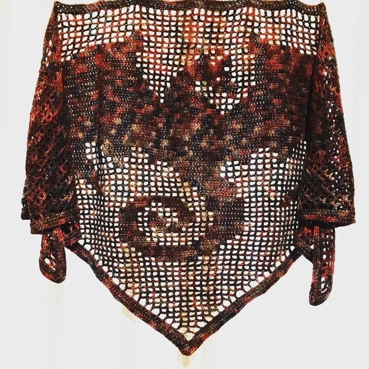 Crochet Dragon Shawl PATTERN ONLY | Etsy