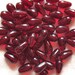 Lot of 25 Garnet Red Glass Drop Beads Smooth Teardrop Beads - Etsy
