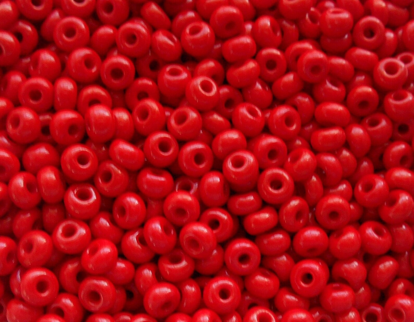 24 Grams Opaque Blood Red Czech 6/0 Large Glass Seed Beads - Etsy