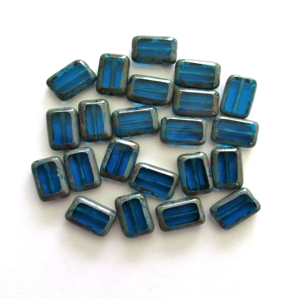 Rectangle Glass Bead - Etsy