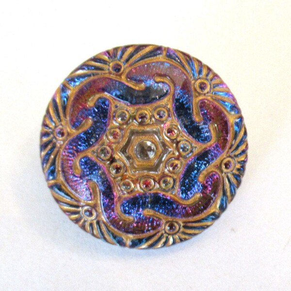 Fancy Glass Buttons - Etsy