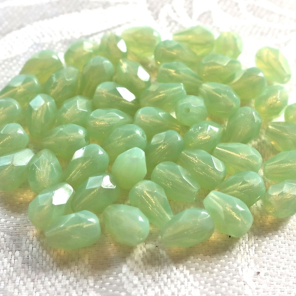 Green Teardrop - Etsy