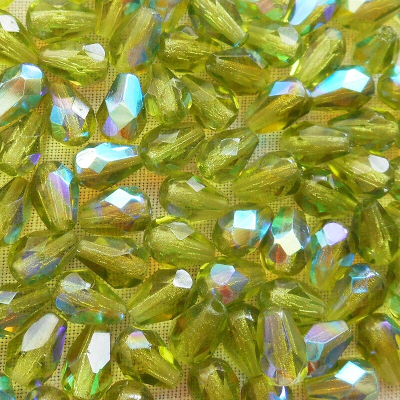Green Teardrop - Etsy