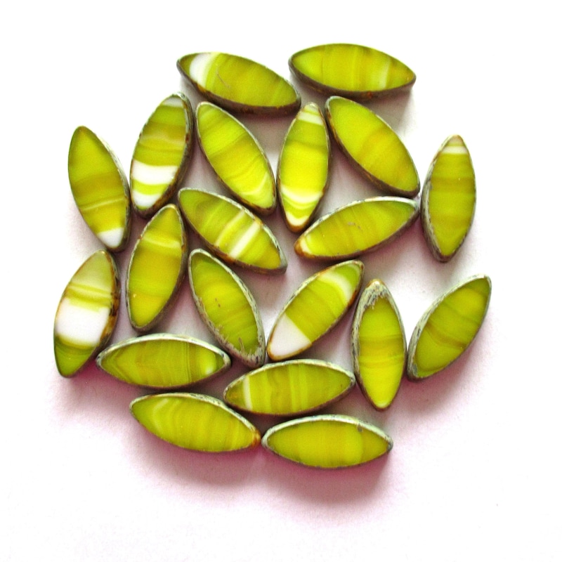 Almond Shaped Bead - Etsy UK