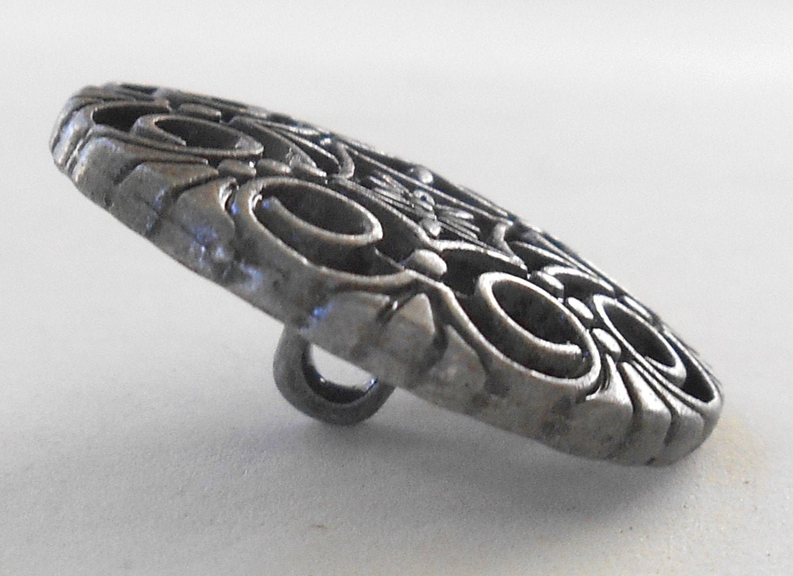 One 24mm Gun Metal Decorative Shank Button With Openwork C5311 - Etsy