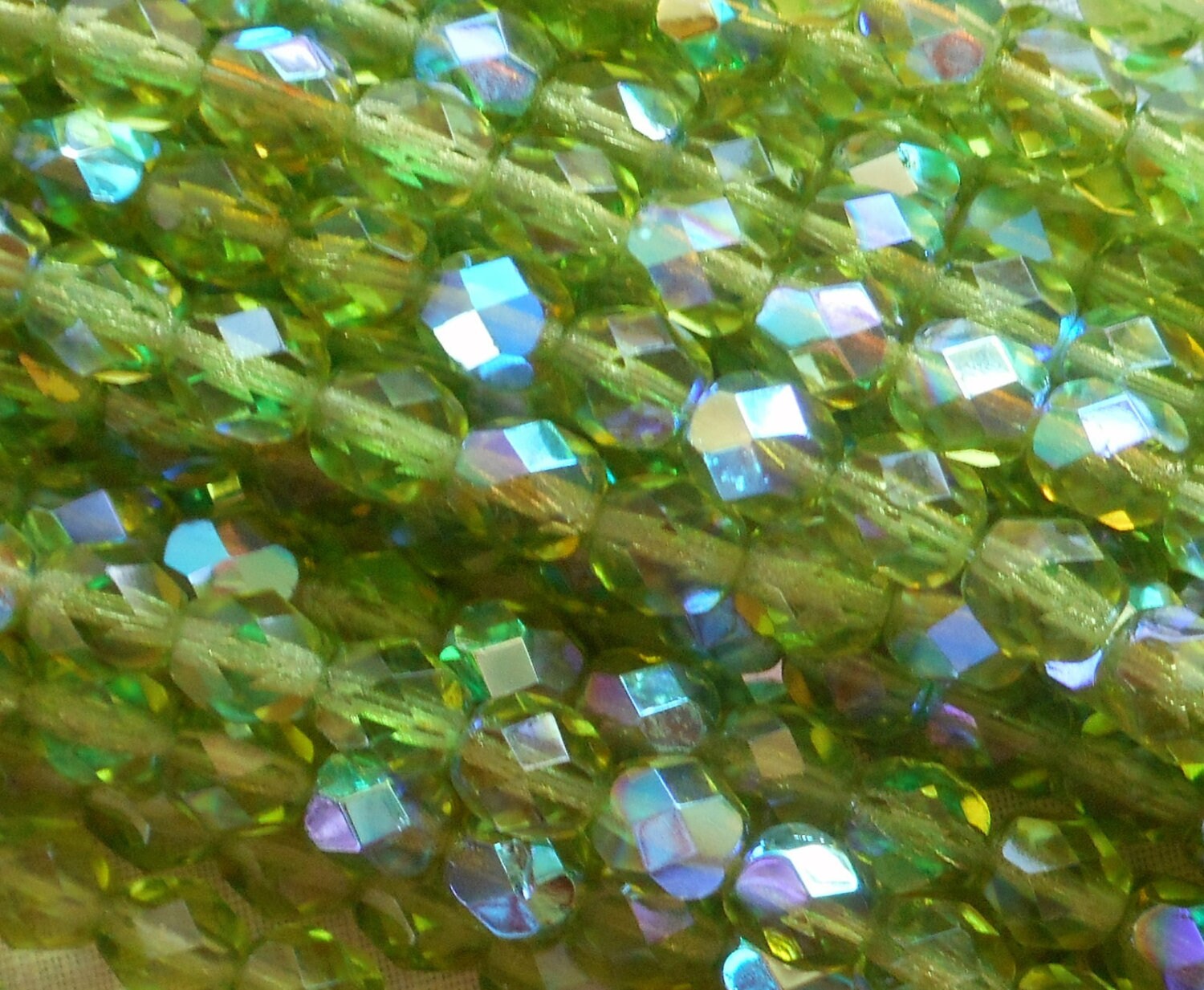 Lot of 25 6mm Olive Olivine AB Firepolished Faceted Round - Etsy